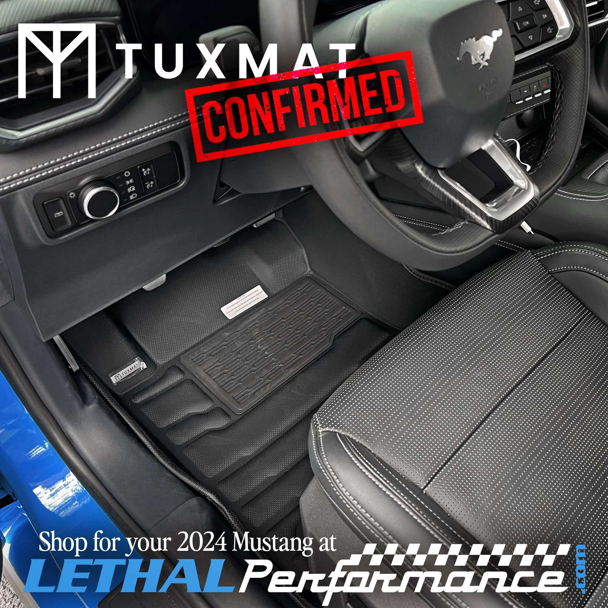TUX Mats CONFIRMED for your 2024+ Mustang S650!! | Mustang7G - 2024 ...