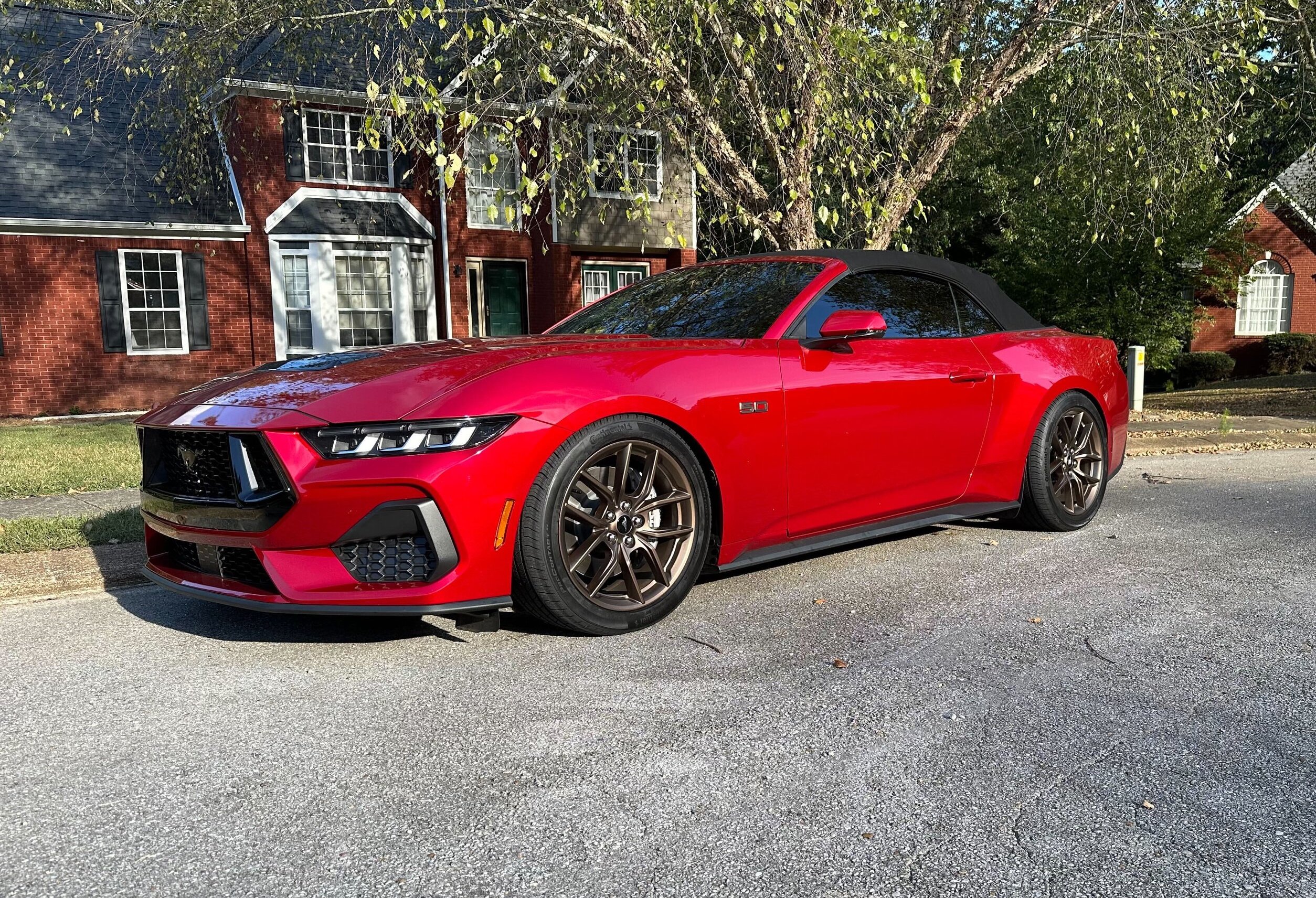 GT lowered on aftermarket suspension: RTR coilovers, Steeda sway bars ...