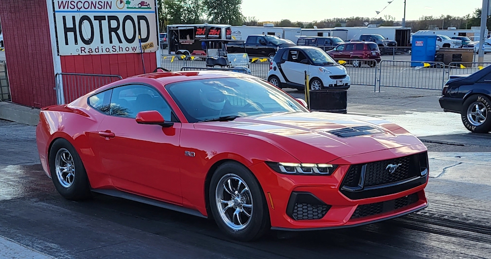 My modified 2024 Mustang GT's first passes at the dragstrip -- 11.25s ...