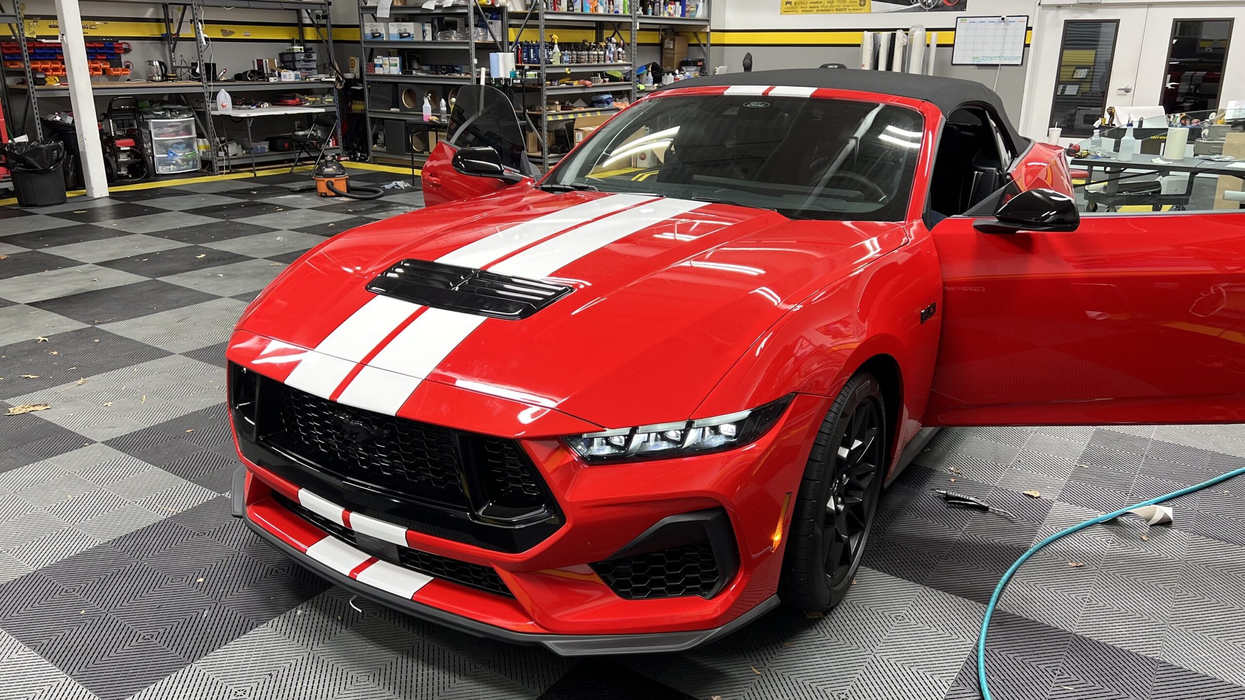 Stripes on my GT Convertible - done! | Mustang7G - 2024+ S650 Mustang ...