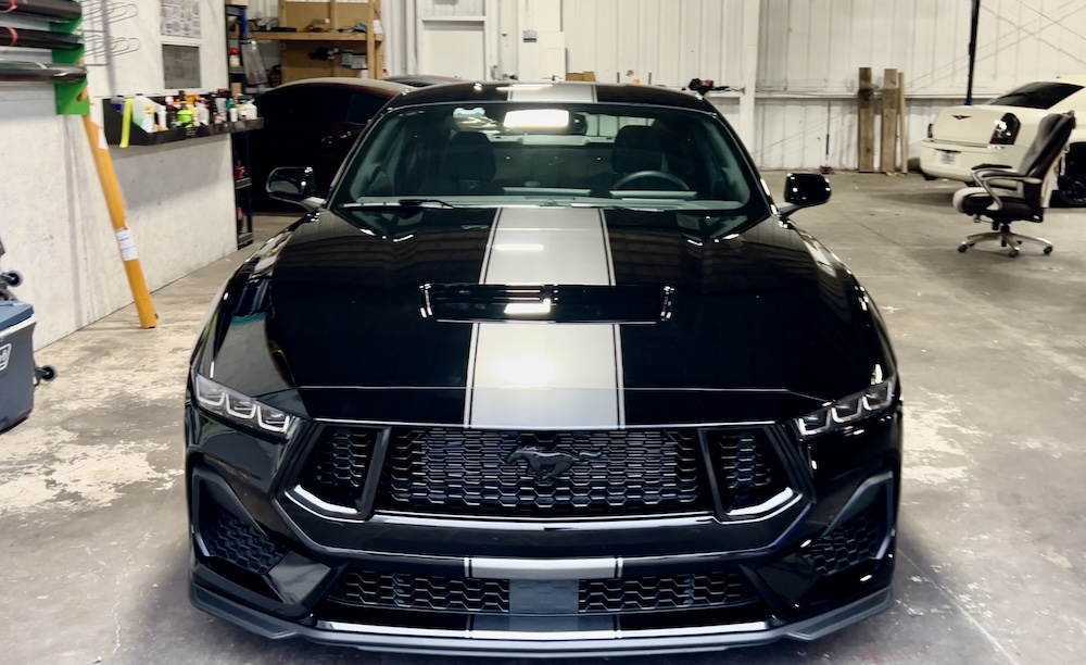Custom Super Snake Vinyl Stripes Installed | Mustang7G - 2024+ S650 ...