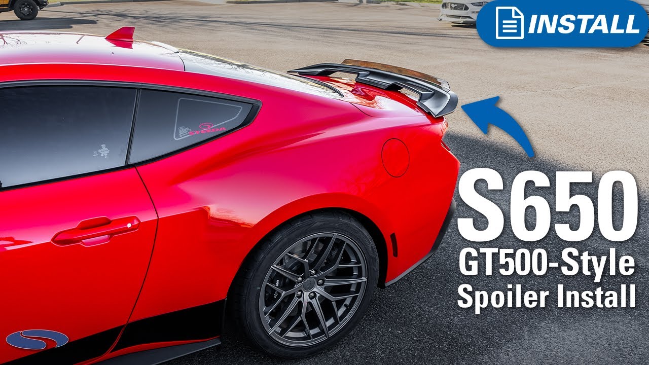 New Product Release - S650 Mustang GT500 Style Spoiler w/ Tinted Wicker ...