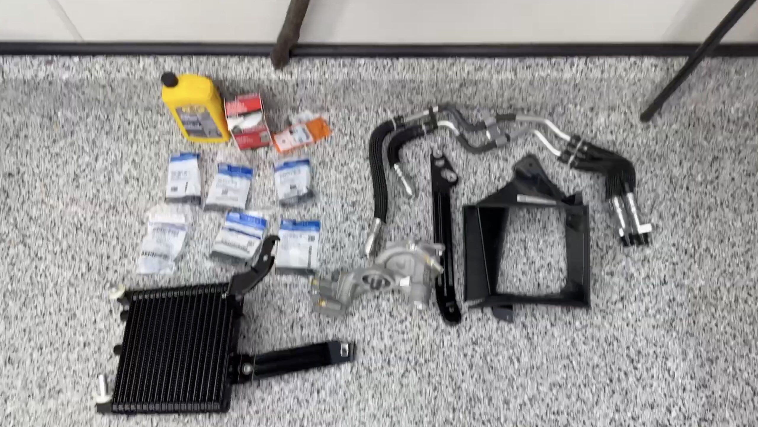 PP Oil Cooler install on my non-performance pack S650 Mustang ...