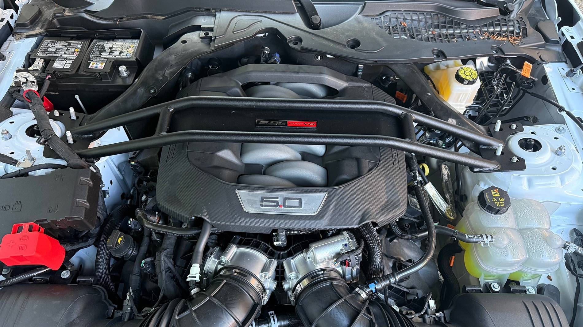 SR Performance Strut Tower Brace installed | Mustang7G - 2024+ S650 ...